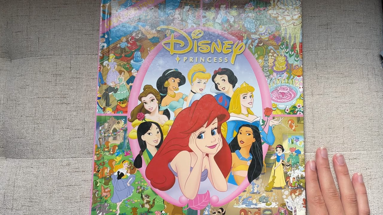 ASMR Disney Princess book - Lofi (🎧whisper, tapping, chatting) - YouTube