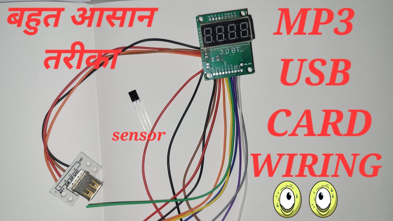 USB Bluetooth Mp3 Wire Connection | Bluetooth USB Card Connection | USB ...