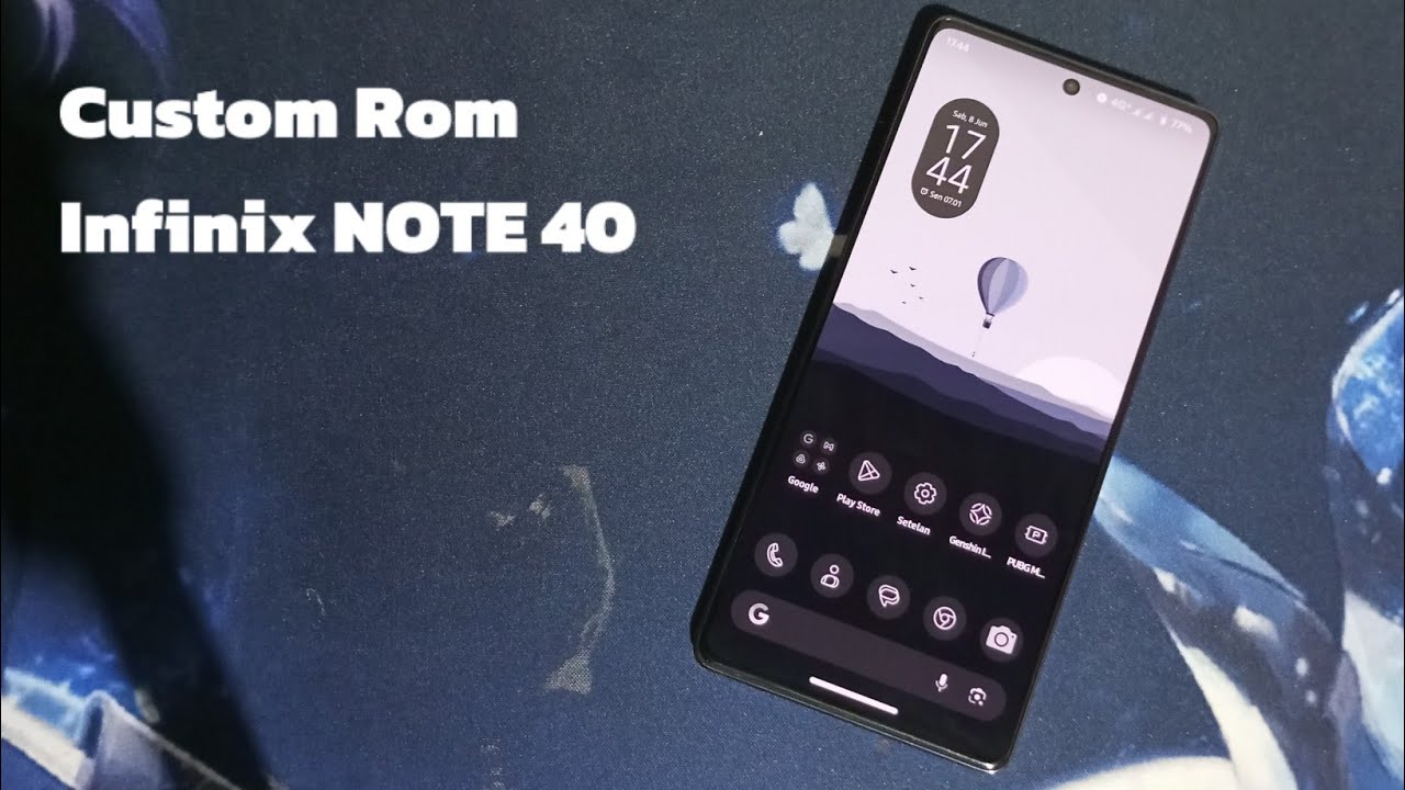 Custom Rom(GSI) INFINIX NOTE 40 - YouTube