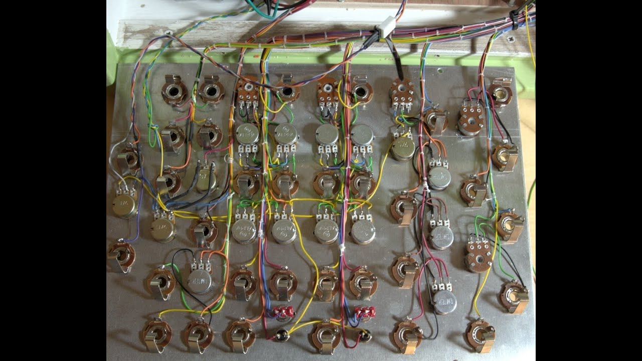 Front panel wiring and cable lacing - YouTube