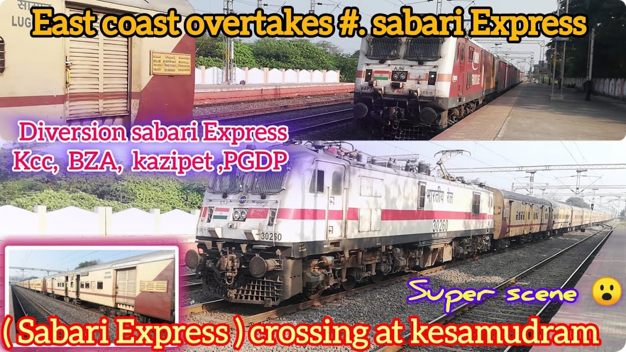 Diversion of Sabari Express/route Bza kzj / East coast overtakes sabari ...
