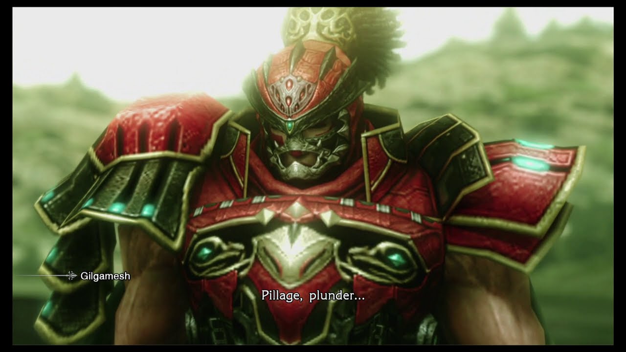 Final fantasy Type Zero HD - Boss Gilgamesh - Clash on the Big Bridge ...