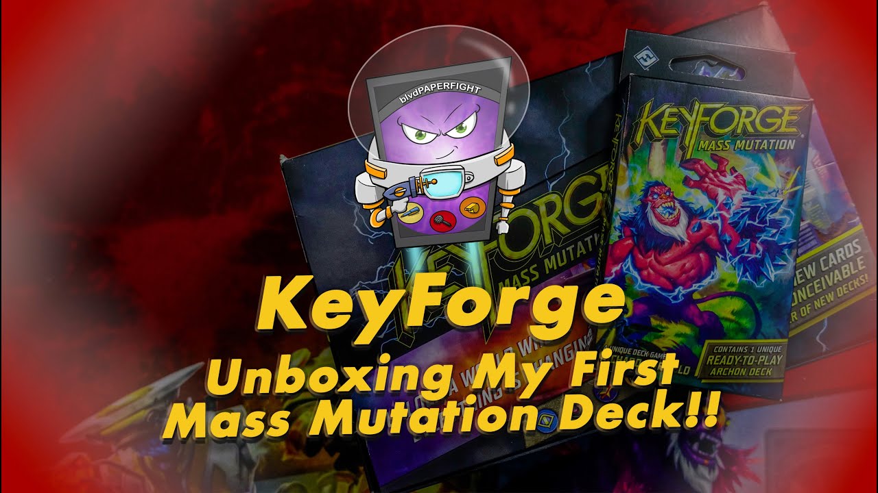 KeyForge: My 1st Mass Mutation Unboxing Vid! - YouTube