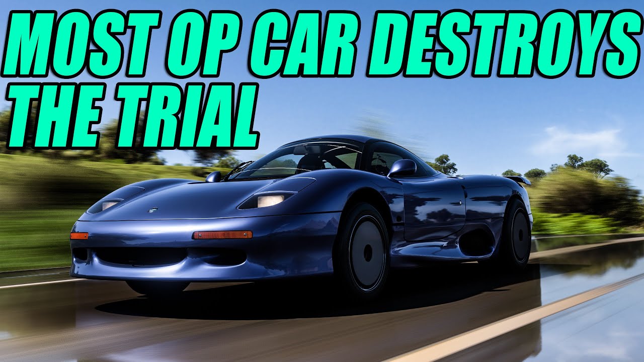 USING ONE OF THE MOST OP CARS EVER TO DESTROY THE NEW TRIAL ON FORZA ...