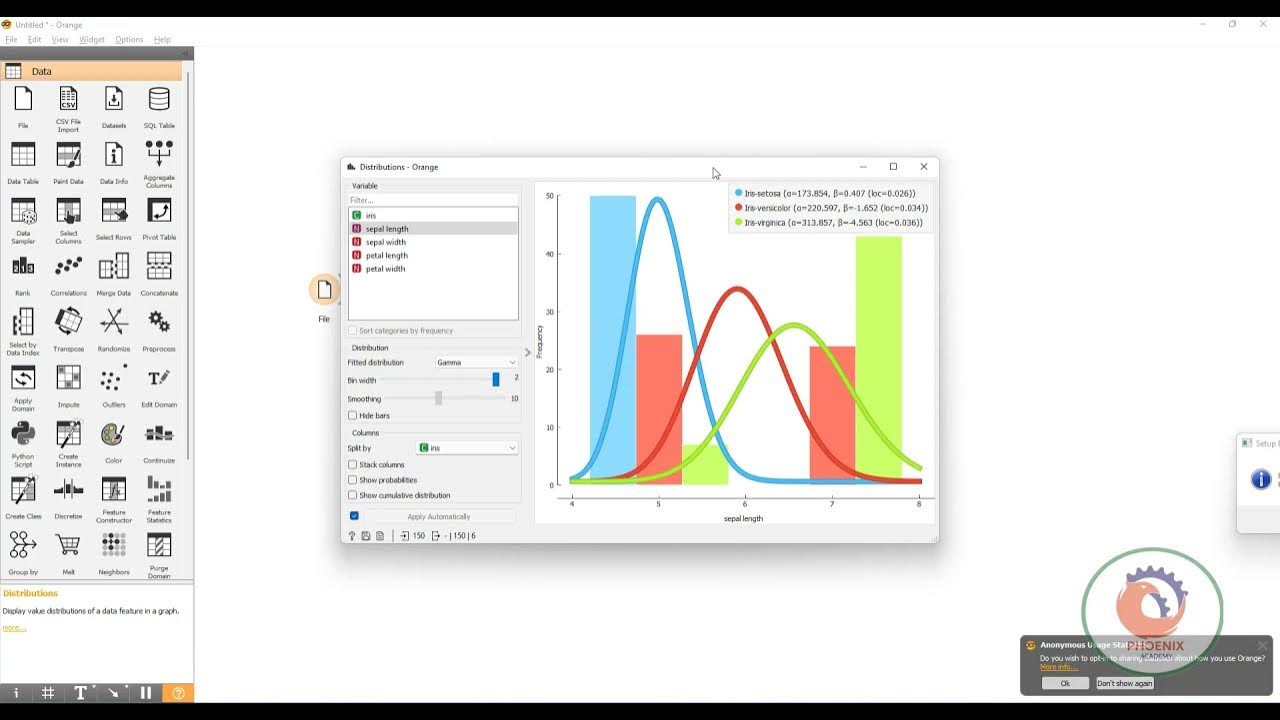 Getting Started with Orange Data Workflows اظهار البيانات - YouTube