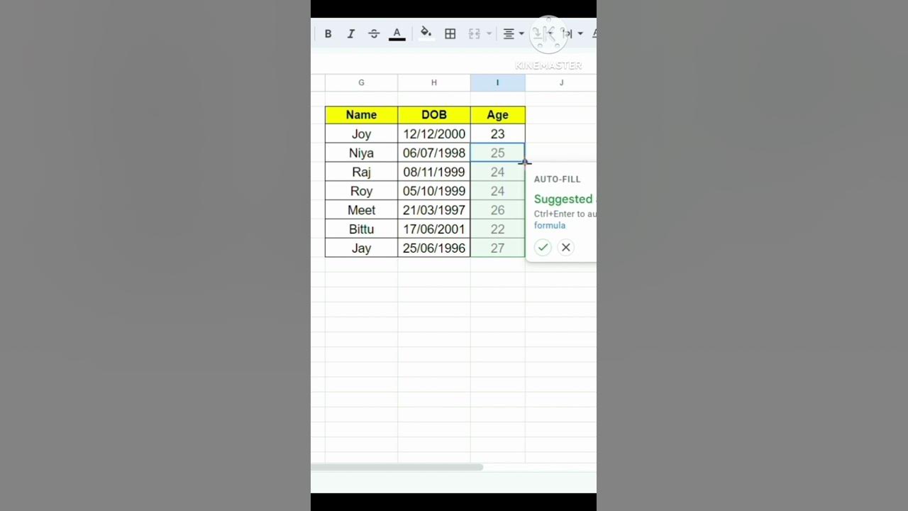 Calculate Age in excel | Datedif | Excel | #excel #excelformula #datedif #exceltricks # ...