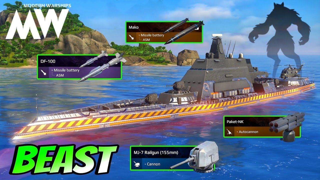 Beast Destroyer ☠️ USS Constitution II - With Paket-NK Build Really Balanced 🔥- Modern Warships ...