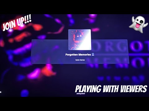Come Play Forgotten Memories On Roblox With Me!! - YouTube