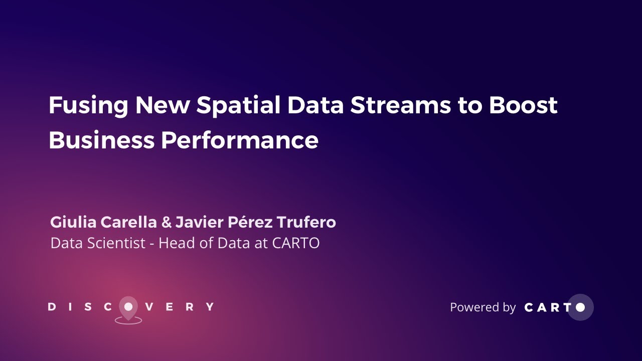 Fusing New Spatial Data Streams to Boost Business Performance, by ...