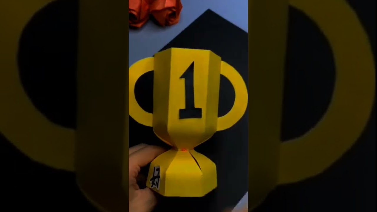 Trofeos de papel 🎨🖌️ - YouTube