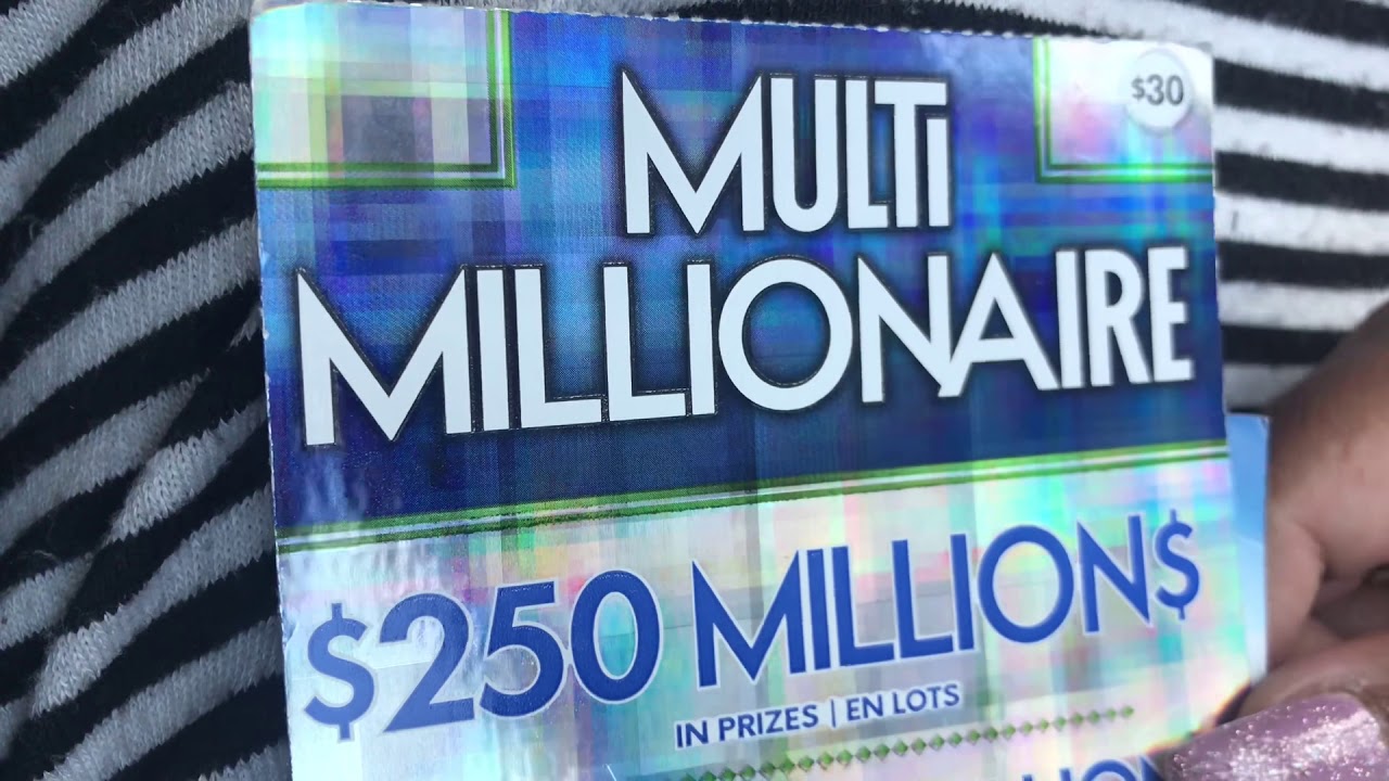 MULTI MILLIONAIRE, instant scratch ticket, Ontario lottery and gaming ...