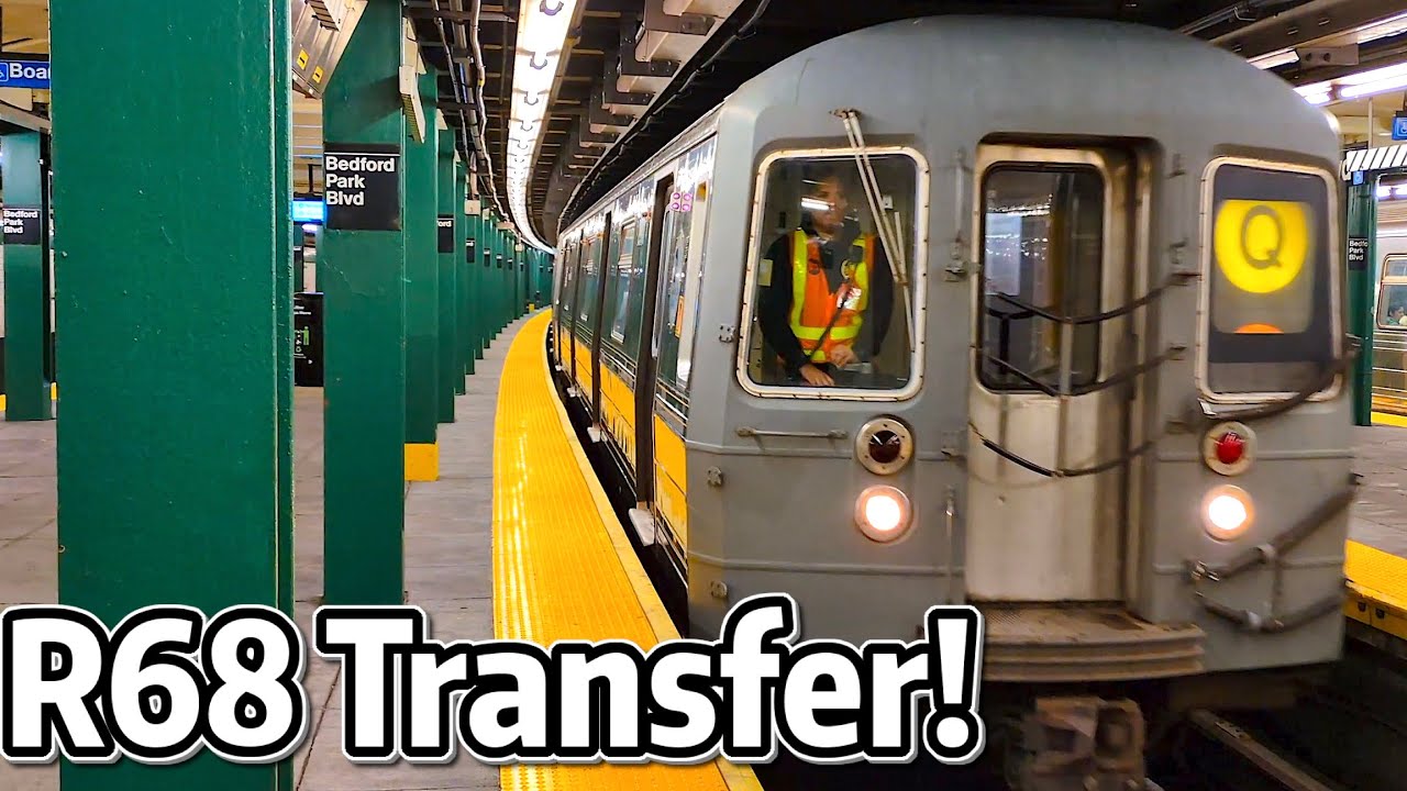 ⁴ᴷ⁶⁰ Coney Island R68 Transfer to Concourse Yard - YouTube