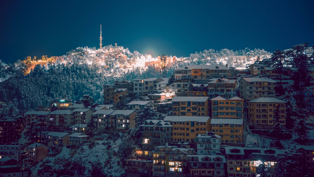 4K NIGHT TIME LAPSE | NIGHT CITY SCAPE | SHIMLA NIGHT TIME LAPSE - YouTube