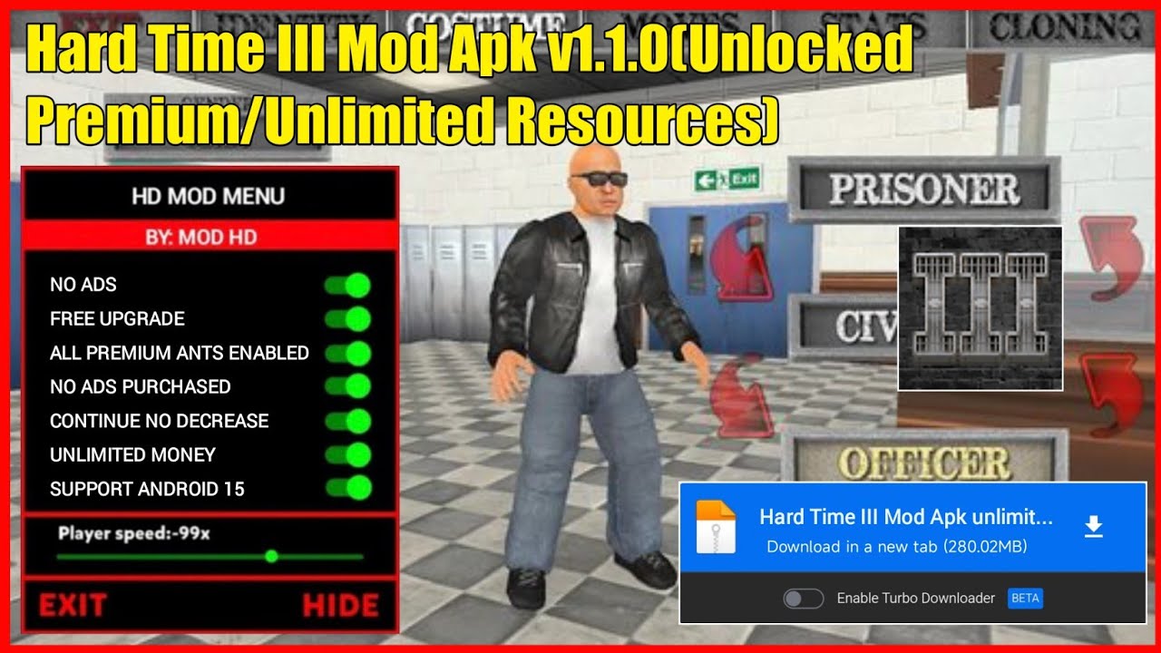 Hard Time Iii Mod Apk 32 Bit Mdickie Times 3 One Hit Latest Version ...