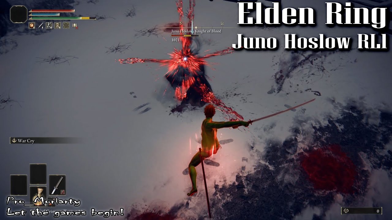 Elden Ring: Juno Hoslow Rune Level 1 - RL1 - YouTube