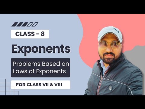 Problem Based on laws of exponent FOR CLASS VII & VIII - YouTube