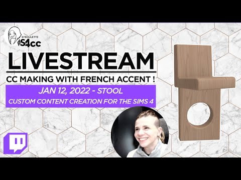 Casual livestream: Stool CC for The Sims 4