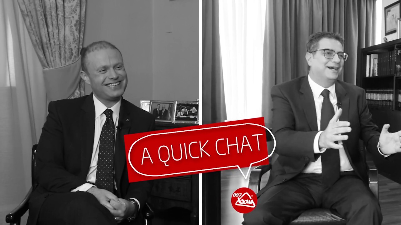 A Quick Chat with Joseph Muscat & Adrian Delia - YouTube
