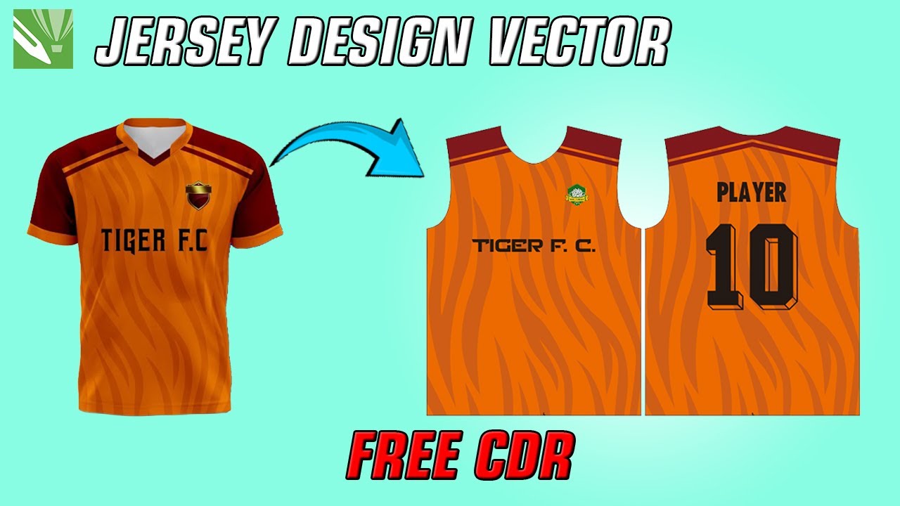 How to Make a Jersey Design Vector | Coreldraw X7 | FREE CDR - YouTube