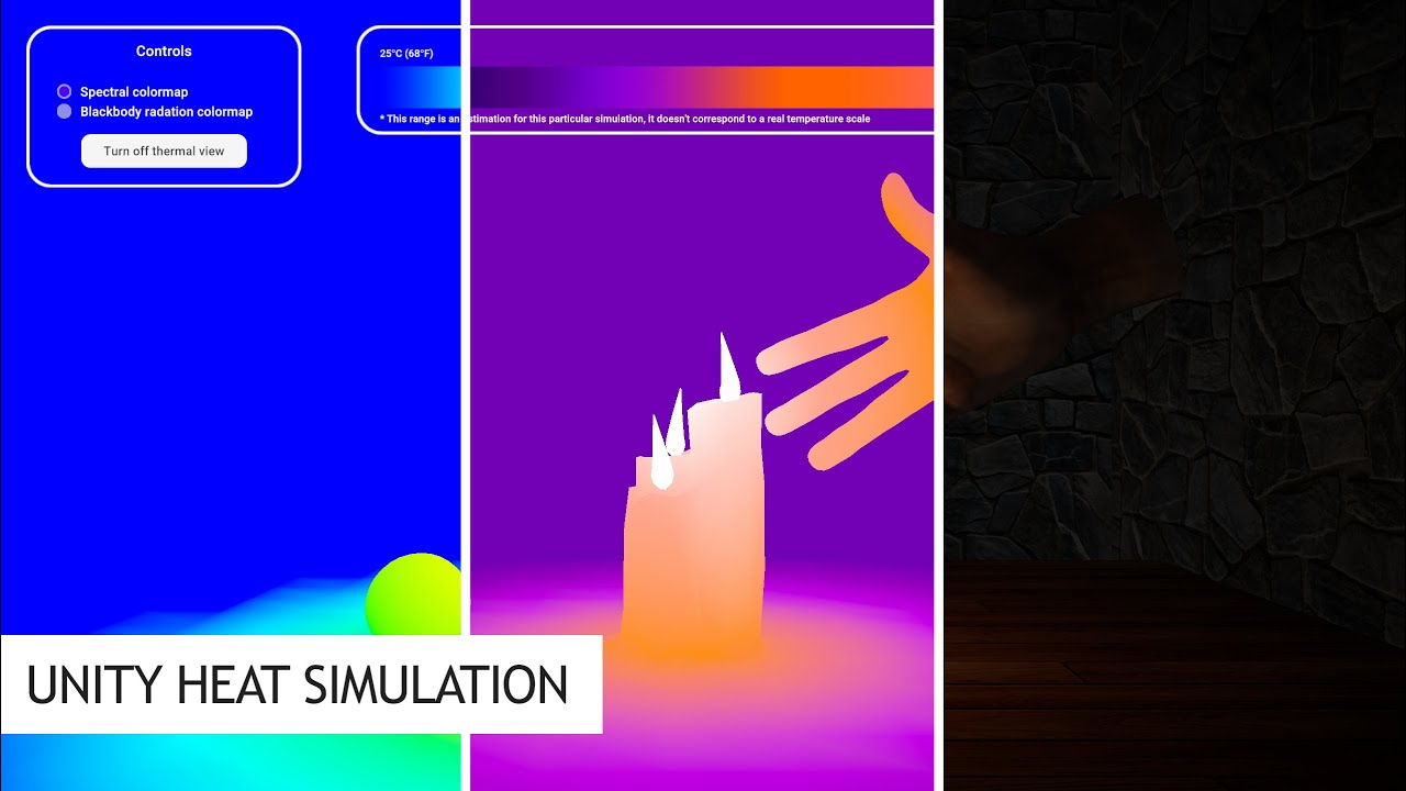 Unity heat simulation - YouTube