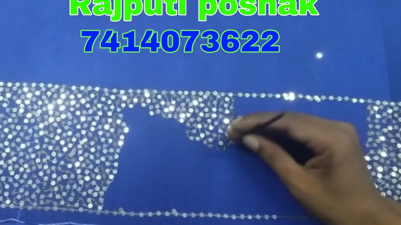 handwork Karigar online Rajputi poshak - YouTube