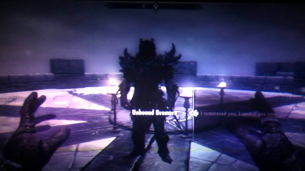 How to summon a dremora lord - Skyrim conjuration - YouTube