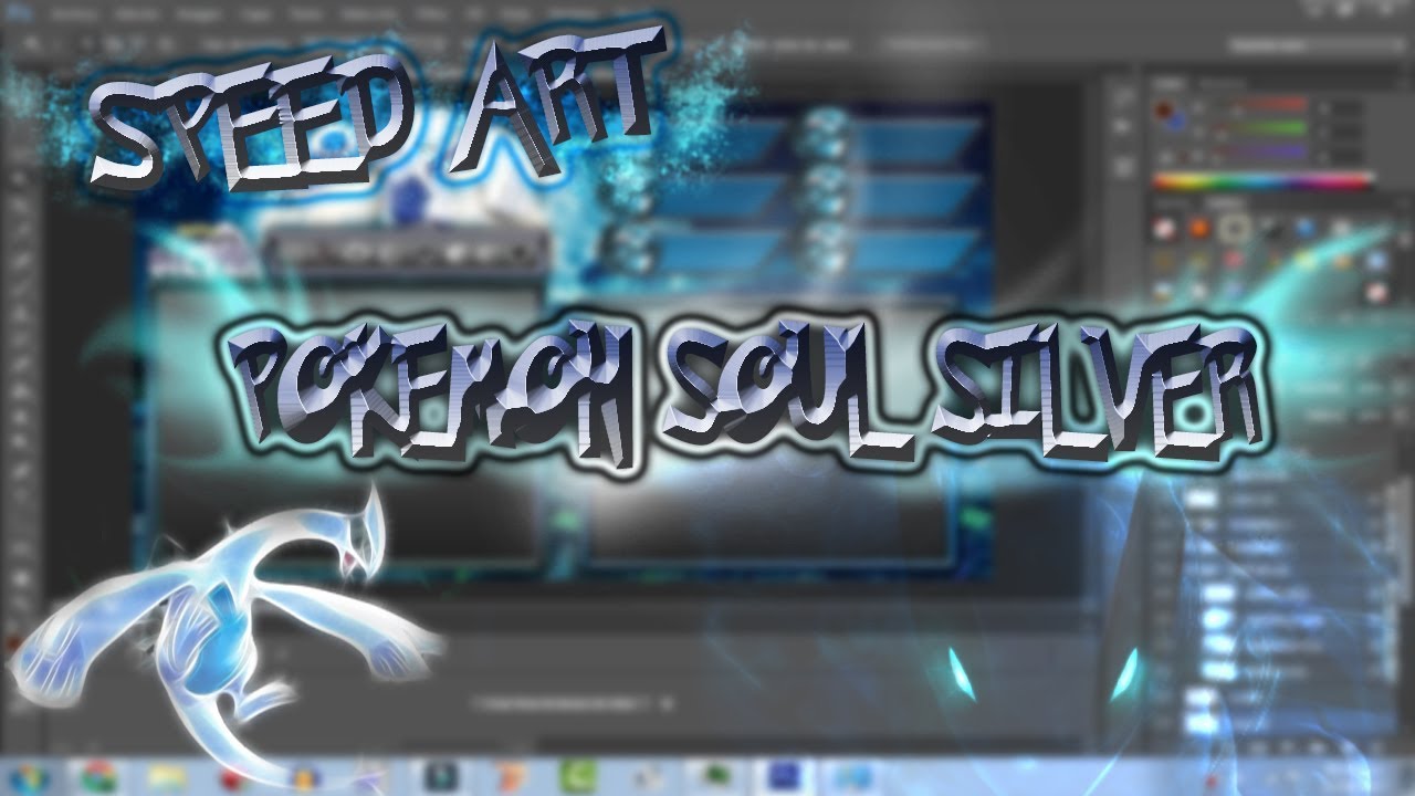 SPEED ART LAYOUT POKEMON SOUL SILVER!! - YouTube