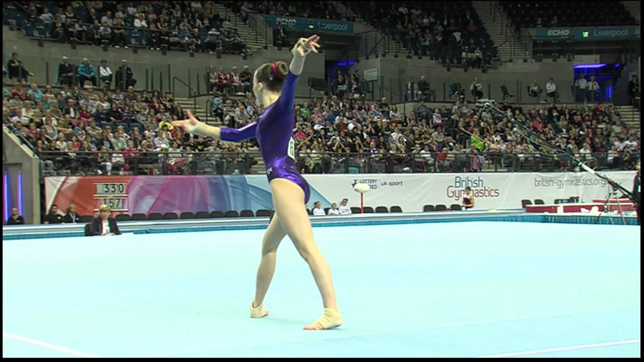 Emily Crowe - FLOOR - Briitsh Championships 2014 - YouTube