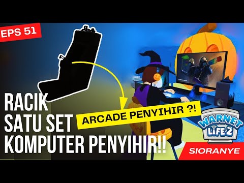 RACIK SATU SET PC PENYIHIR DAN ARCADE Warnet Life 2 Simulator - YouTube