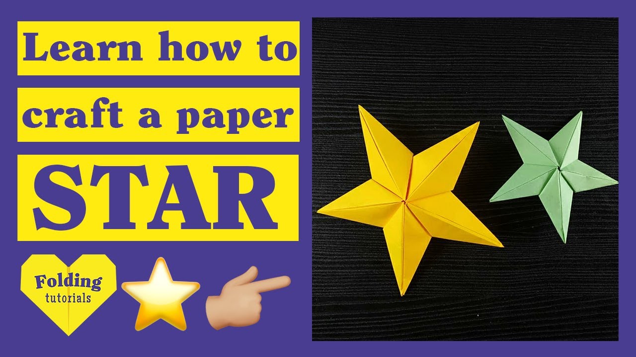 Paper craft: Simple & Easy PAPER STAR diy craft tutorial. - YouTube