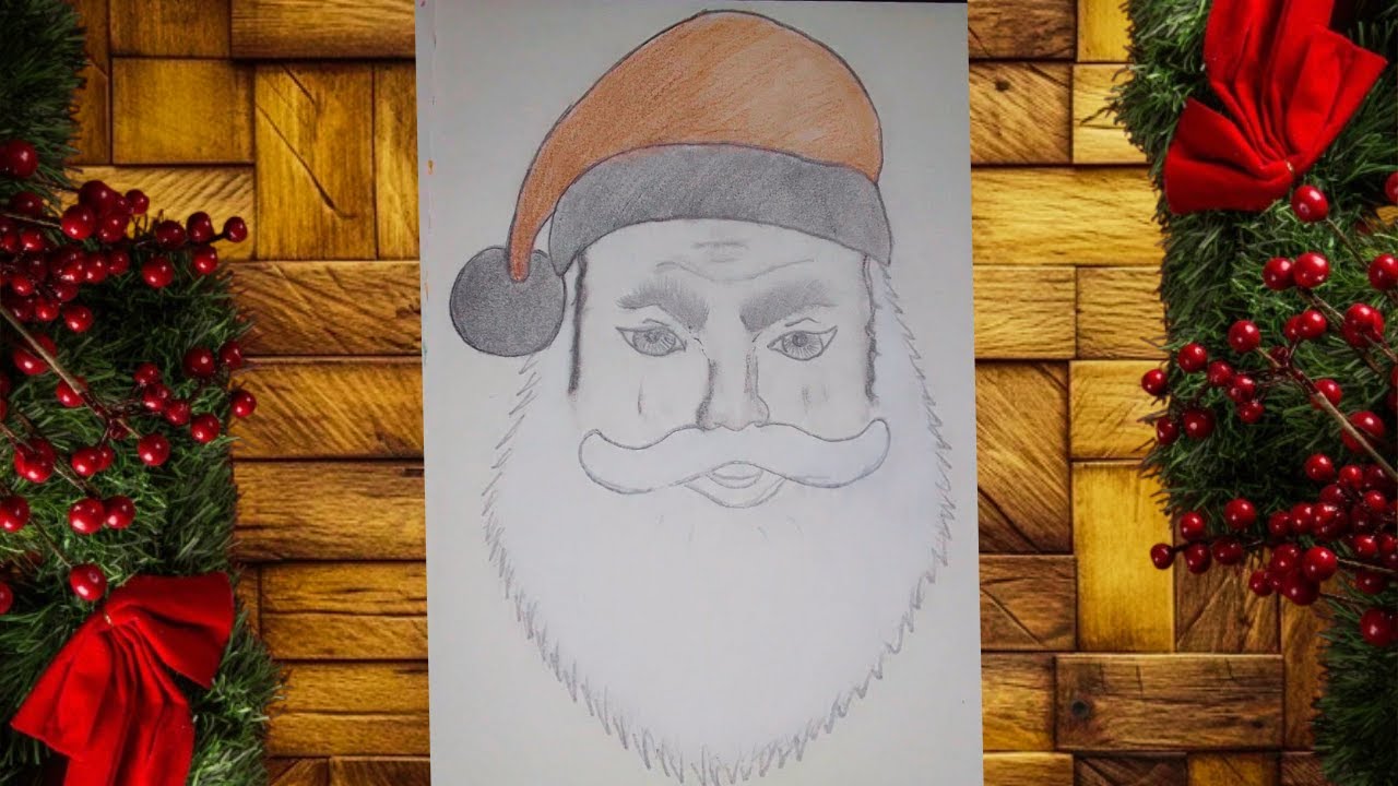 How To Draw a Santa clause | Santa clause Pencil Art - YouTube