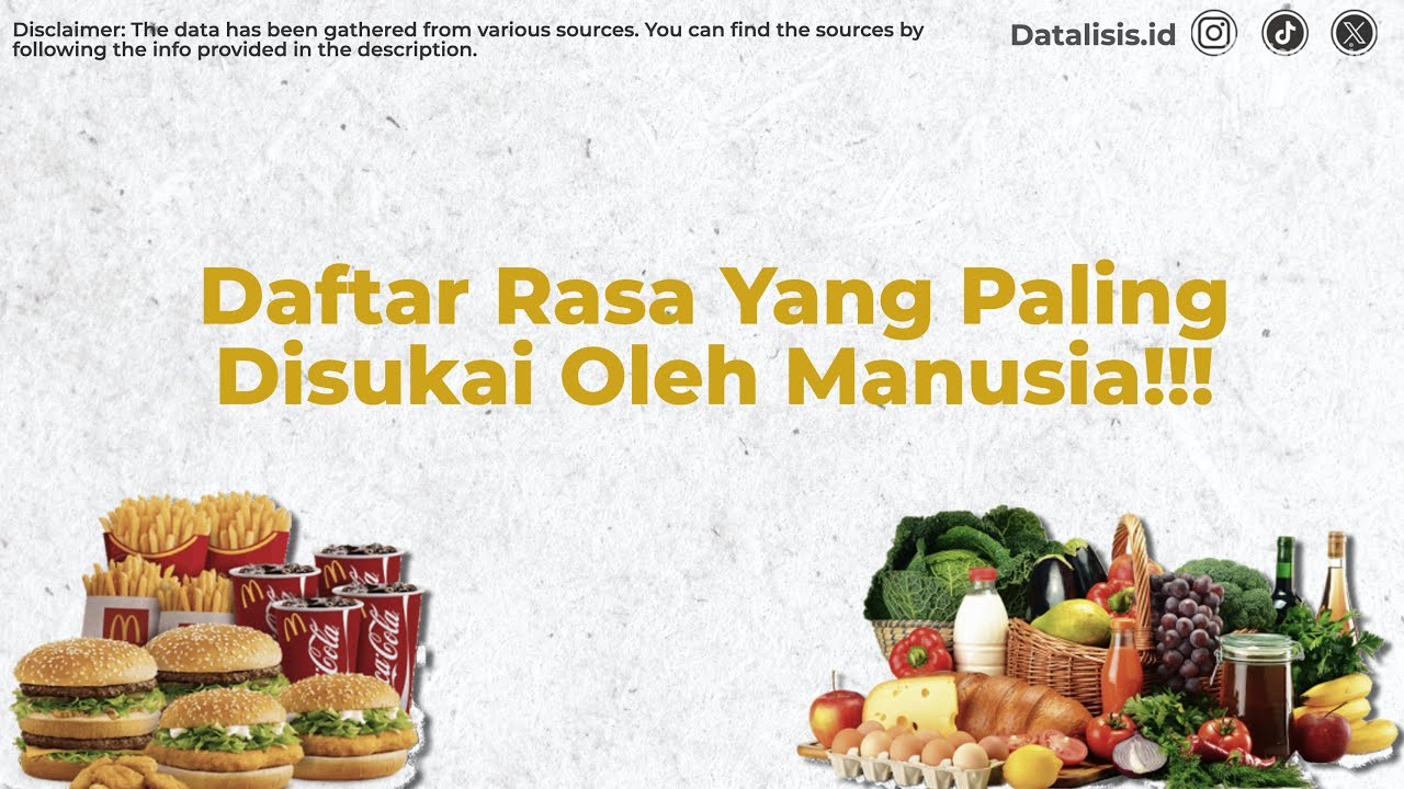 Berbagai Rasa Yang Paling Disukai!! | Data Komparasi - YouTube
