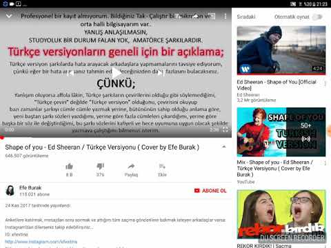 Shape of you Türkçe versiyon
