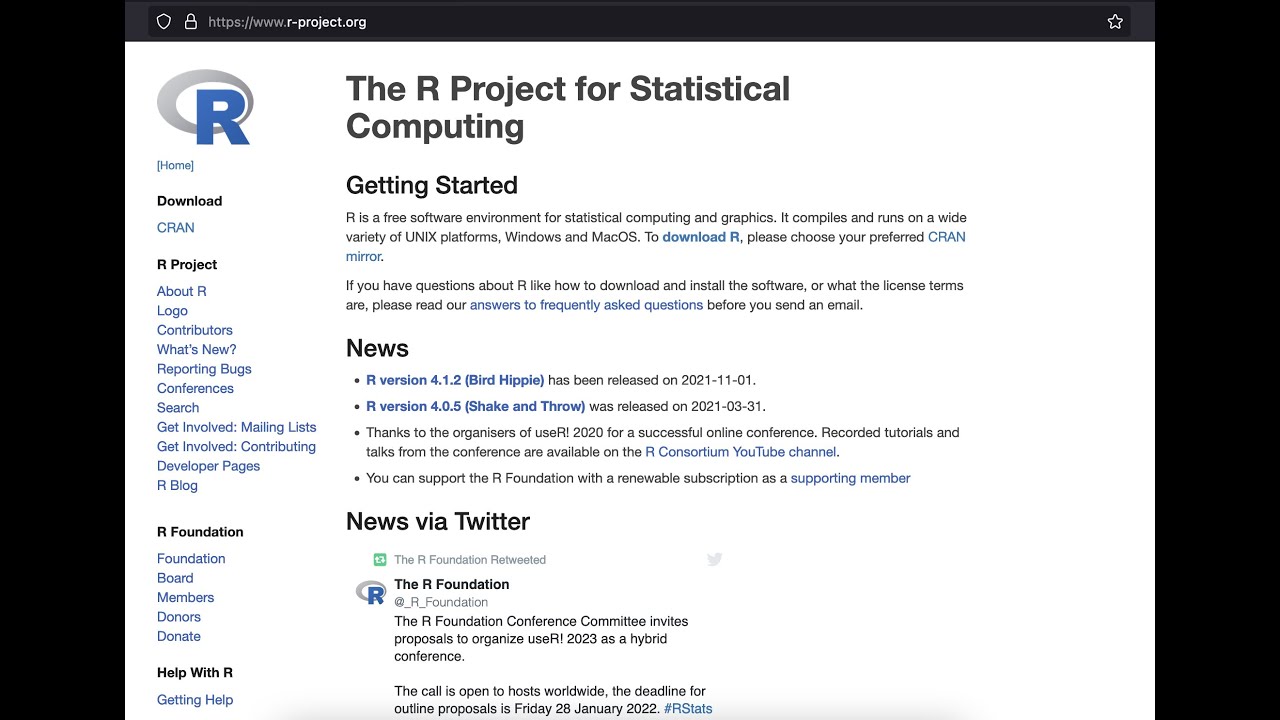 Installing R and RStudio on a Mac - YouTube