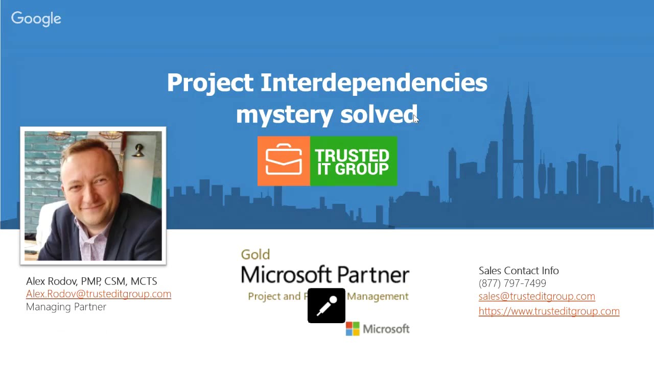 "Project Inter-dependencies mystery solved" - Microsoft Project Webinar - YouTube