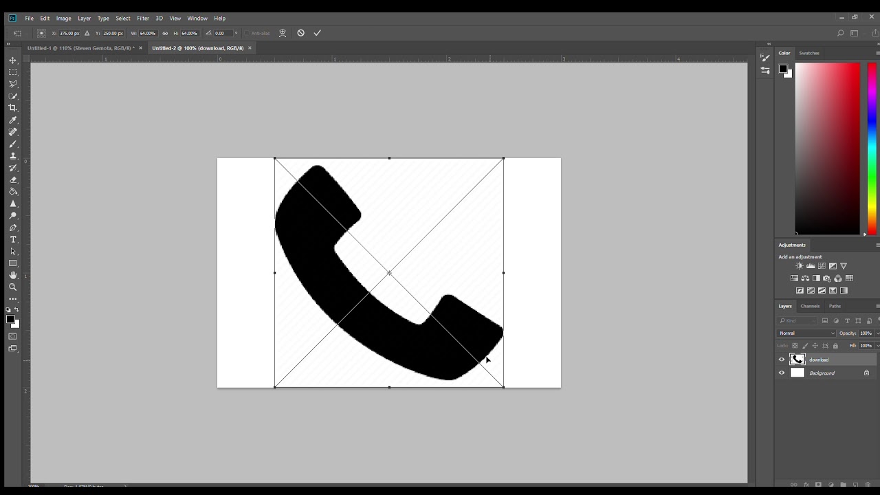 CALLING CARD USING PHOTOSHOP - YouTube