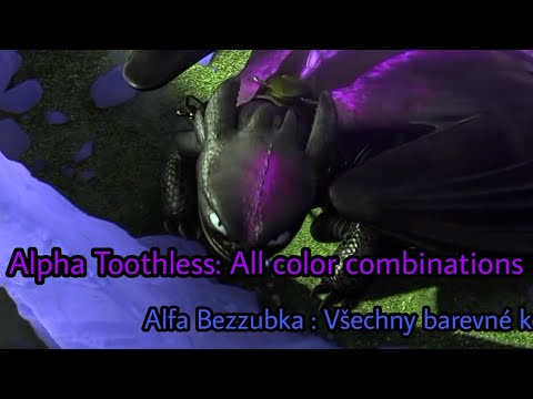 Alpha Toothless: All color combinations - Alfa Bezzubka Všechny barevné ...