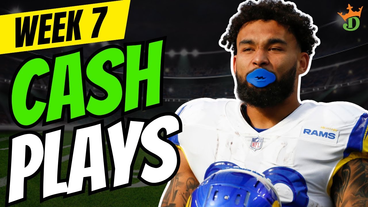 DraftKings NFL Week 7 Top Cash Game Plays | NFL DFS Picks - YouTube