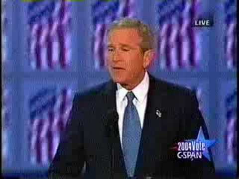 George Bush at 2004 RNC Convention part 2 of 7 - YouTube