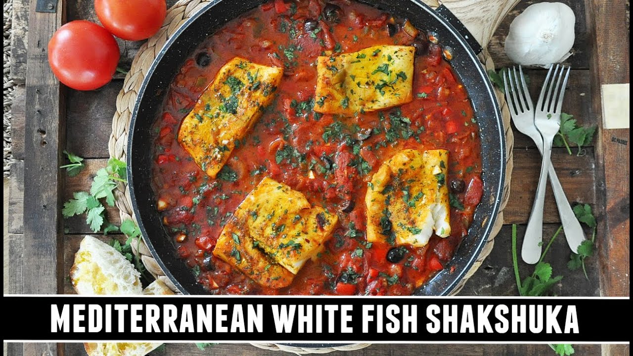Mediterranean White Fish Shakshuka | Quick & EASY One-Pan Recipe - YouTube