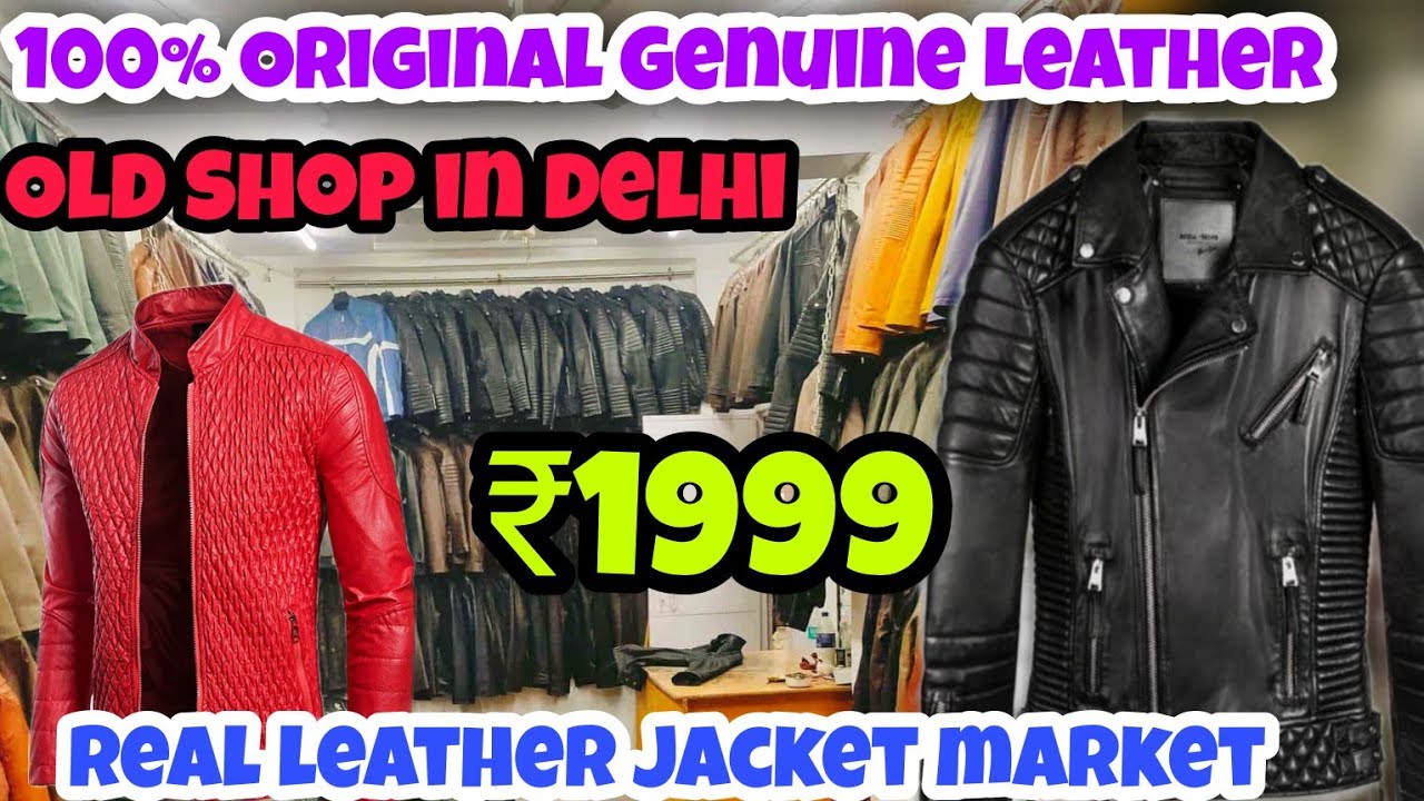 100% Fresh Leather|Branded Original Genuine Leather jacket| Export ...