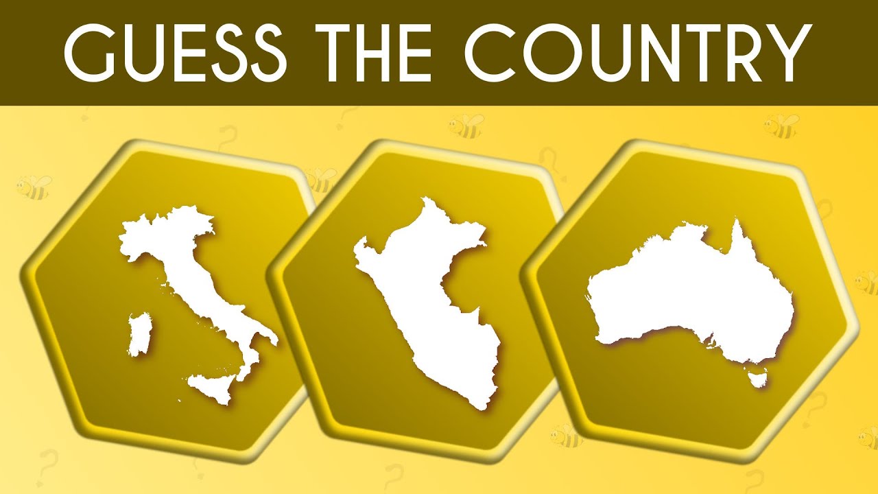 Guess the Country | Country Shape Outline Quiz - YouTube