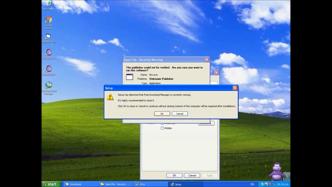Destruyendo Windows xp con virus - YouTube