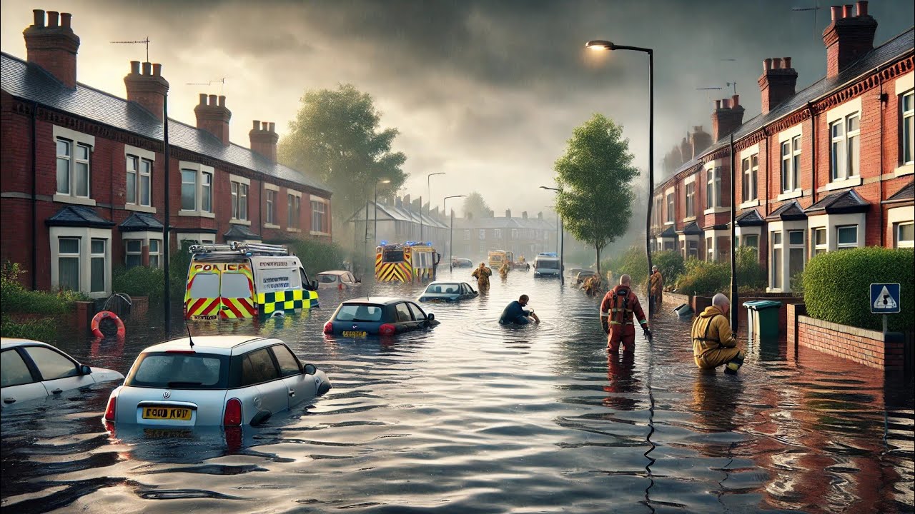 Severe Flooding Submerges Bramhall, Stockport - Manchester Faces Chaos ...