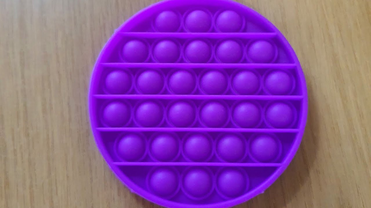 My Purple Pop It Fidget! 💜 - YouTube
