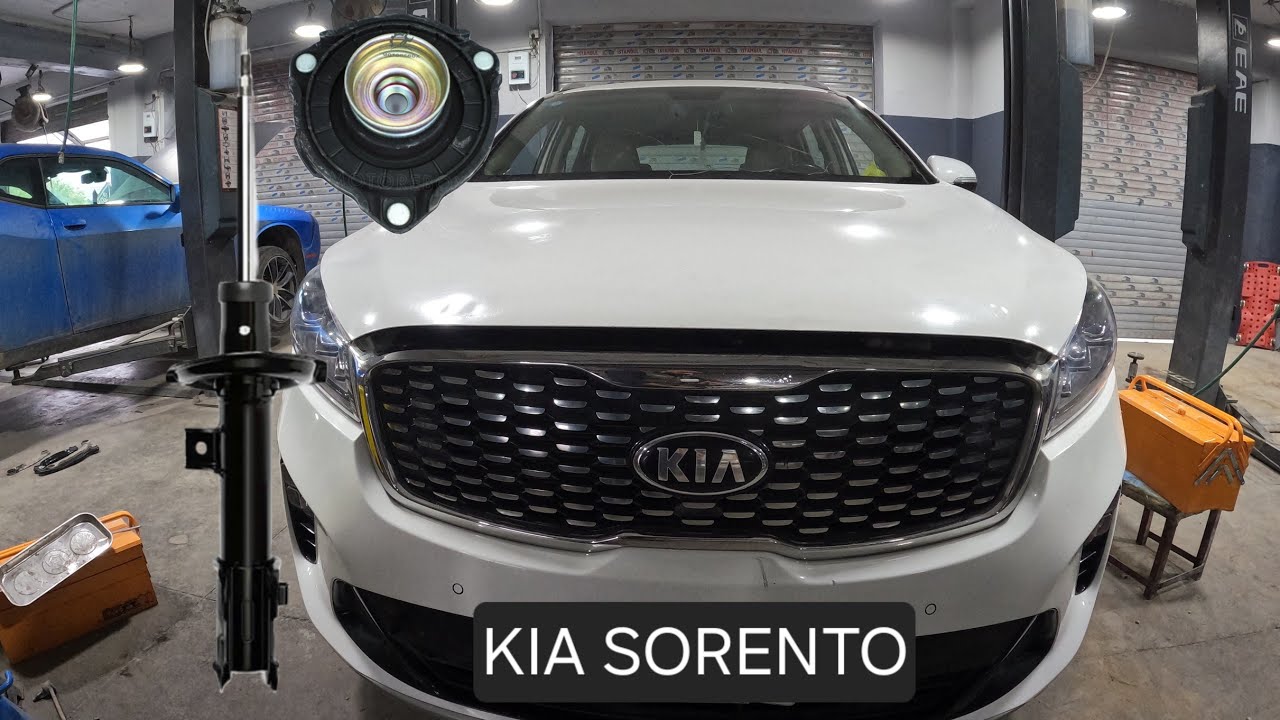 front shock absorber replacement - strut mount replacement ... kia ...