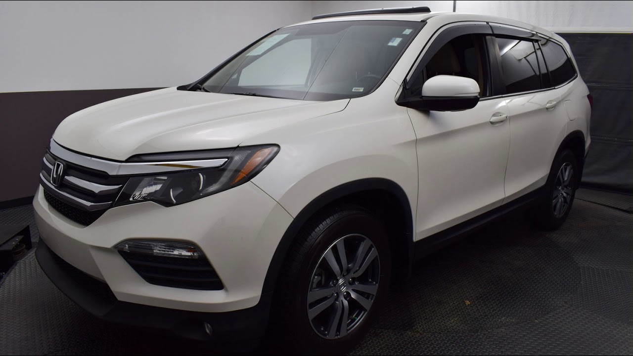 2017 White Diamond Pearl Honda Pilot 4D Sport Utility #3413A - YouTube