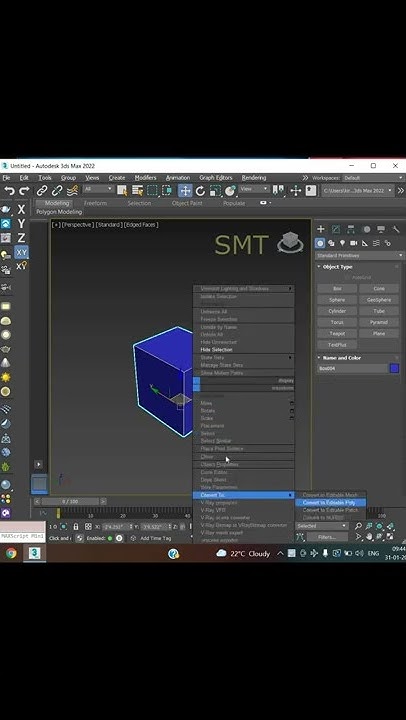 #Shorts How to use Swift loop in 3ds max | Quick tips | Shortcuts for Swift loop | Tamil | SMT ...