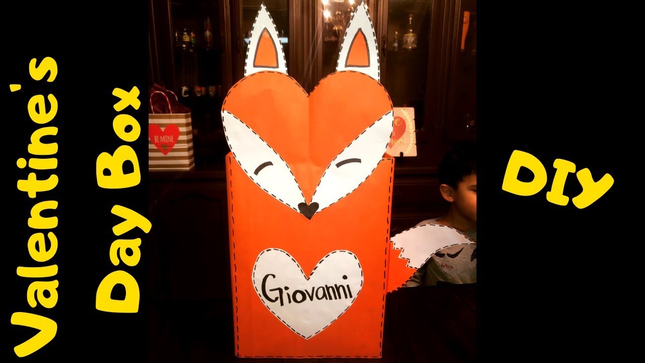 Valentine's Day FOX Box | EASY DIY - YouTube