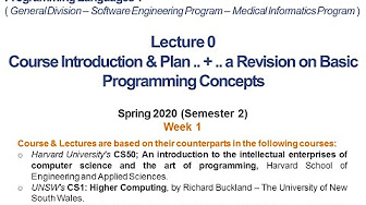 CS112 Programming Languages 1 using C/C++ (Spring 2020 - in Arabic) لغات برمجة الحاسب 1 لربيع ...